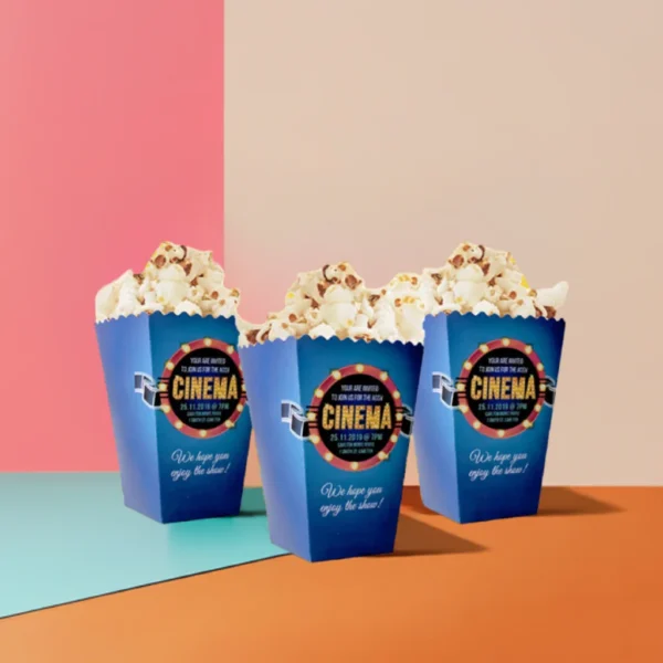 Cinema Popcorn Boxes | Classic Packaging for Movie Nights